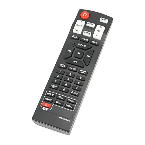 AKB73575402 Replace Remote Control fit for LG Sound Bar NB2420A NB2520A NB2530A NB3520A NB3530A NB3730A NB3531A NB3532A S33A1-D Home Theater Soundbar System