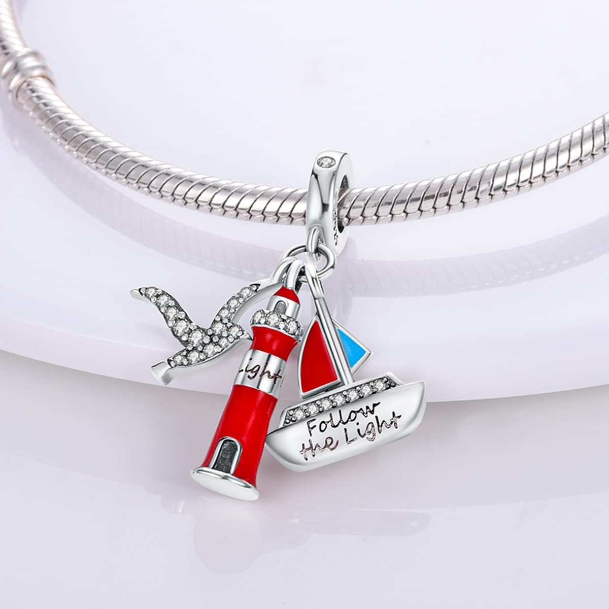 MULA 925 Sterling Silver Charms for Bracelets and Necklaces Handbag Dangle Pendants Beads Cute Cat Turtle Charms Jewelry for Women