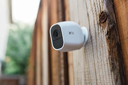 Arlo Pro 2 VMC4030P-100NAR Wireless Home Security Camera, Rechargeable, Night Vision, Indoor/Outdoor, 1080p, 2-Way Audio, Wall Mount, Add-On Camera, White (Renewed)