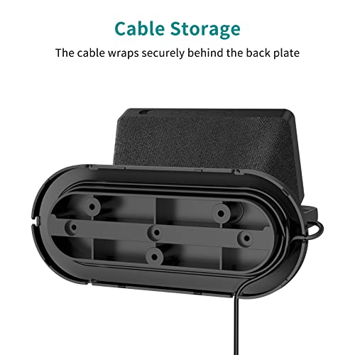 HomeMount Show5 Wall Mount - Space Saving Smart Home Wall Stand Holder Shelf Compatible with Speaker Show 5 (1st & 2nd Gen) Black