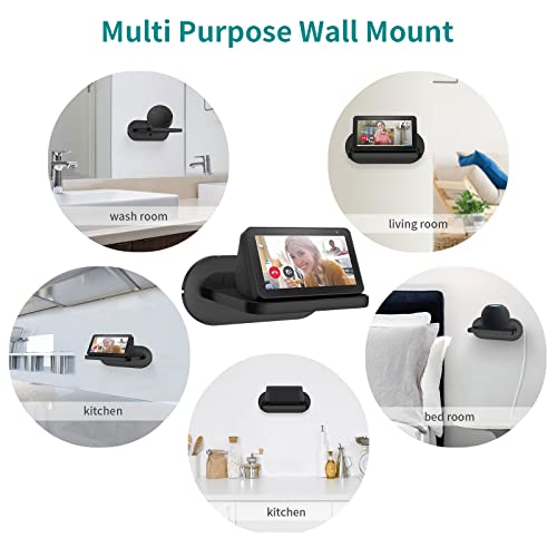 HomeMount Show5 Wall Mount - Space Saving Smart Home Wall Stand Holder Shelf Compatible with Speaker Show 5 (1st & 2nd Gen) Black