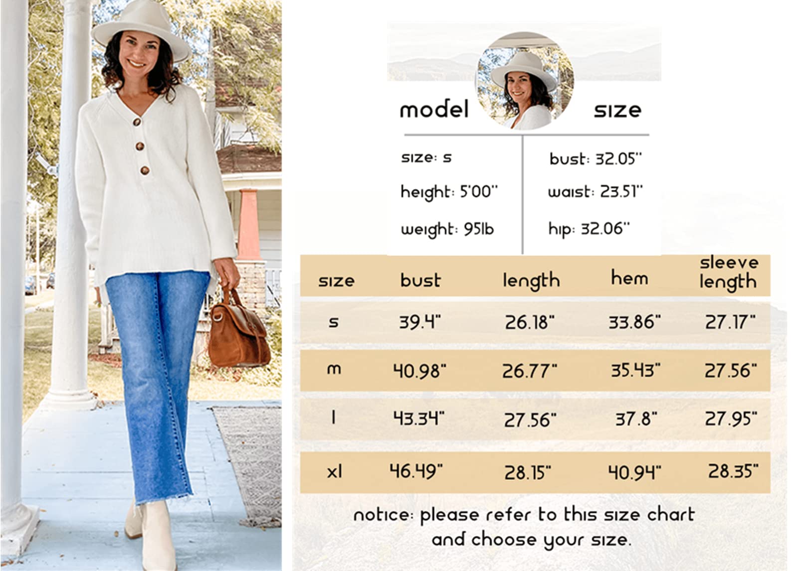 Womens Sweaters Long Sleeve V Neck Button Down Ribbed Knit Sweater Casual Relaxed Fit Pullover Jumper Tops Brown