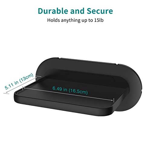 HomeMount Show5 Wall Mount - Space Saving Smart Home Wall Stand Holder Shelf Compatible with Speaker Show 5 (1st & 2nd Gen) Black