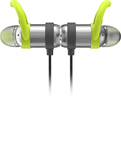 PureGear PureBoom in-Ear Bluetooth Premium Sound Headphones Wireless Sport Earbuds w/Mic, IPX4 Sweat and Water Resistant, Universal Fit, 8 Hours Battery, Magnetic Auto On-Off Technology
