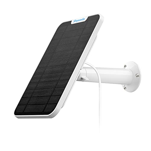 4W Solar Panel Charging Compatible with Arlo Pro 3/Pro 4/Pro 5S/Ultra/Ultra 2/Go 2 only, with 13.1ft Waterproof Charging Cable, IP65 Weatherproof,Includes Secure Wall Mount(3-Pack)(magnetic connector)