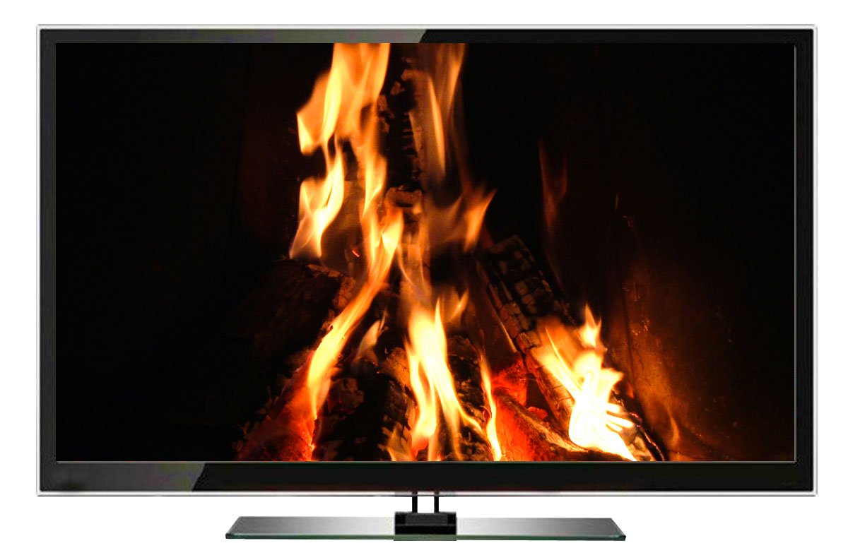 Fireplace DVD - Fireplace XXL - Filmed in HD - 2 DVD Set with Double Extra Long Fires with Burning Wood Sounds