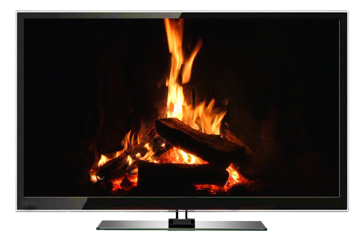 Fireplace DVD - Fireplace XXL - Filmed in HD - 2 DVD Set with Double Extra Long Fires with Burning Wood Sounds