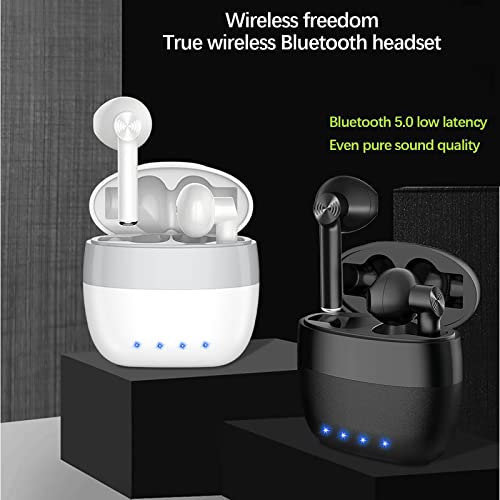 XUnion M35 Bluetooth 5.1 Earphones with Charging Box Wireless Headphone Stereo Sports Earbuds Headsets NG7, Black Ng7