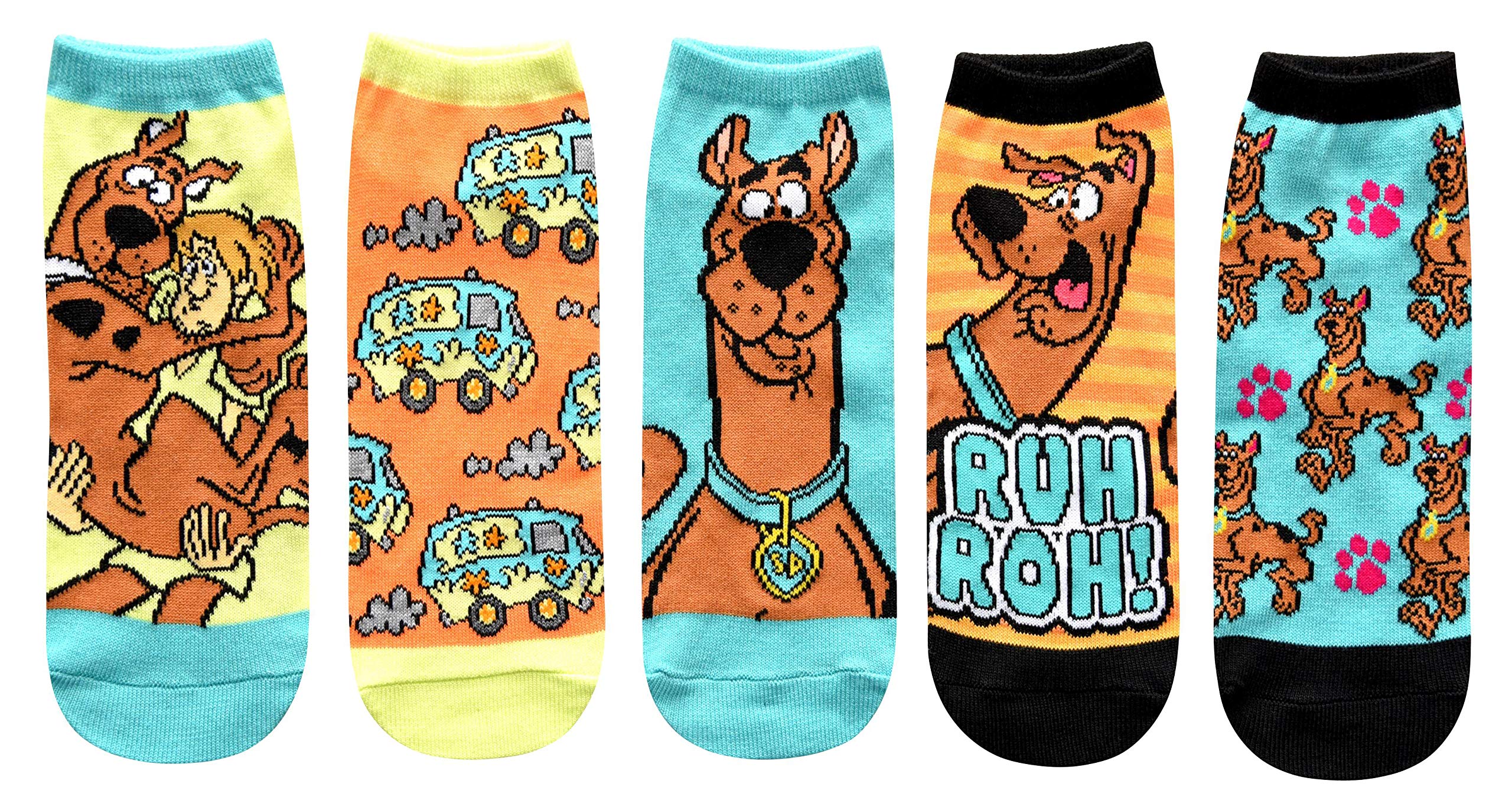 Hyp Scooby Doo Juniors/Womens 5 Pack Ankle Socks