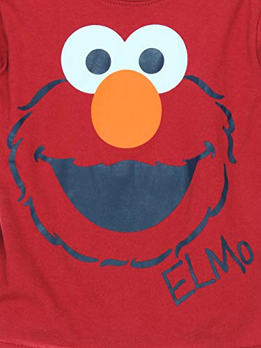 Sesame Street Elmo and Cookie Monster Boys Shirt for Infant and Toddlers Red