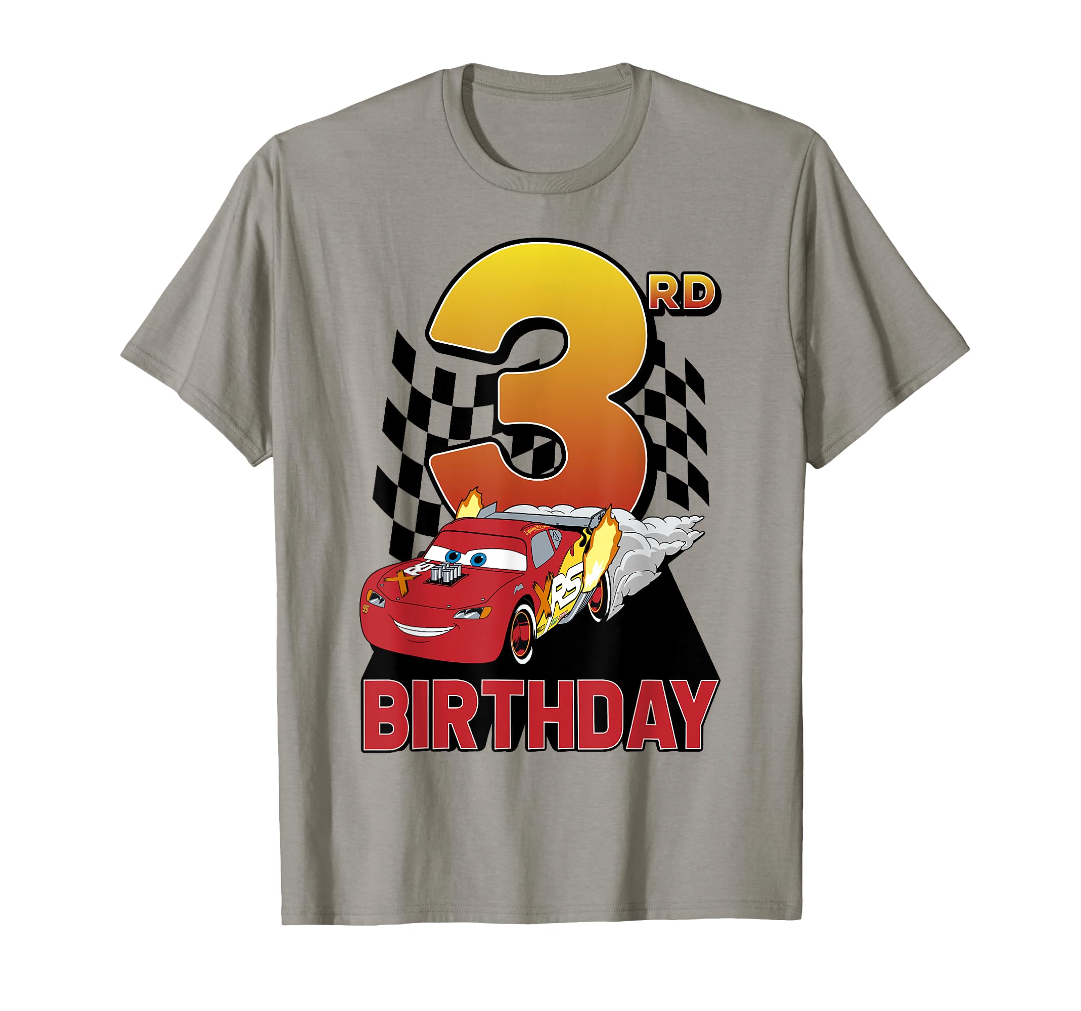 Disney Pixar Cars Lightning McQueen 3rd Birthday Race Logo T-Shirt