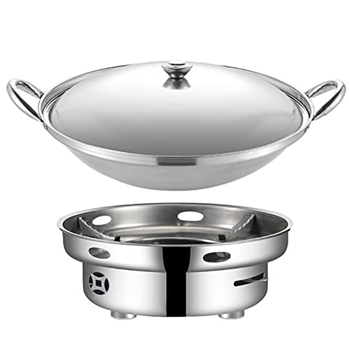 KELUNIS Chafing Dish Buffet Set, Stainless Steel Round Food Warming Tray with Fuel Holder for Parties, Dinners and Catering