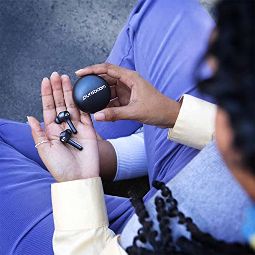 PureGear PureBoom Bluetooth Wireless Earbuds With Wireless Charging Case, Waterproof Touch Control Stereo Headphones in Ear Built-in Mic for iPhone/Android Phones/TV/Laptops and More Bluetooth Devices