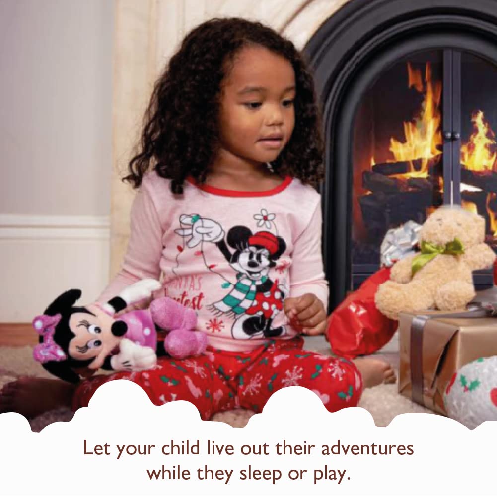 Disney Girls' Minnie Mouse 2-Piece Snug-Fit Cotton Pajamas Set, MERMAID MINNIE, 18M