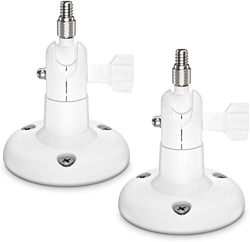 Koroao 【Latest Version】 Indoor/Outdoor Security Wall Mount for All Arlo Camera, Wyze Cam Pan/V3, Arlo Ultra, Arlo Essential, eufyCam 2 - More Stable and Flexible Arlo Accessories(2Pack, White)