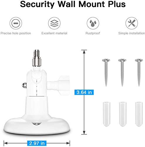 Koroao 【Latest Version】 Indoor/Outdoor Security Wall Mount for All Arlo Camera, Wyze Cam Pan/V3, Arlo Ultra, Arlo Essential, eufyCam 2 - More Stable and Flexible Arlo Accessories(2Pack, White)