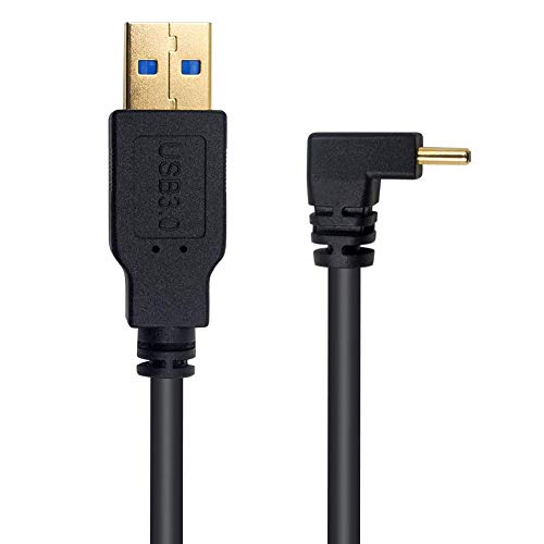 Poyiccot USB Type C Charging Cable 90 Degree, 3.3feet/ 1m Type C Fast Charger USB 3.0 A to USB C Up & Down Angle Charging Cable for Samsung Galaxy,Tablets and More USB A to C Charger Cable