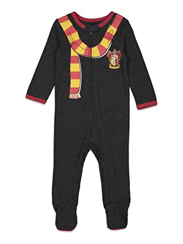 Harry Potter Newborn Baby Boys 2 Pack Zip Up Costume Sleep N' Play Coveralls Gryffindor 3-6 Months