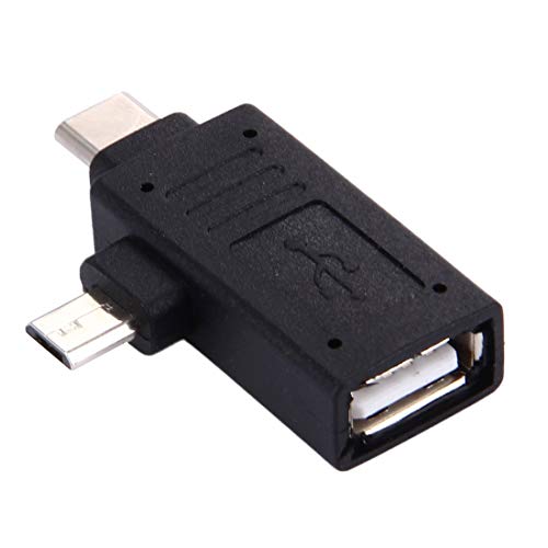 Wblue Phone Accessories USB-C/Type-C Male + Micro USB Male to USB 2.0 Female Adapter