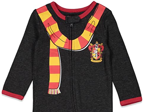 Harry Potter Newborn Baby Boys 2 Pack Zip Up Costume Sleep N' Play Coveralls Gryffindor 3-6 Months