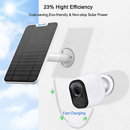 4W Solar Panel Charging Compatible with Arlo Pro 2 only, with 13.1ft Waterproof Charging Cable, IP65 Weatherproof,Includes Secure Wall Mount(3-Pack)(Not Compatible with Arlo Pro)
