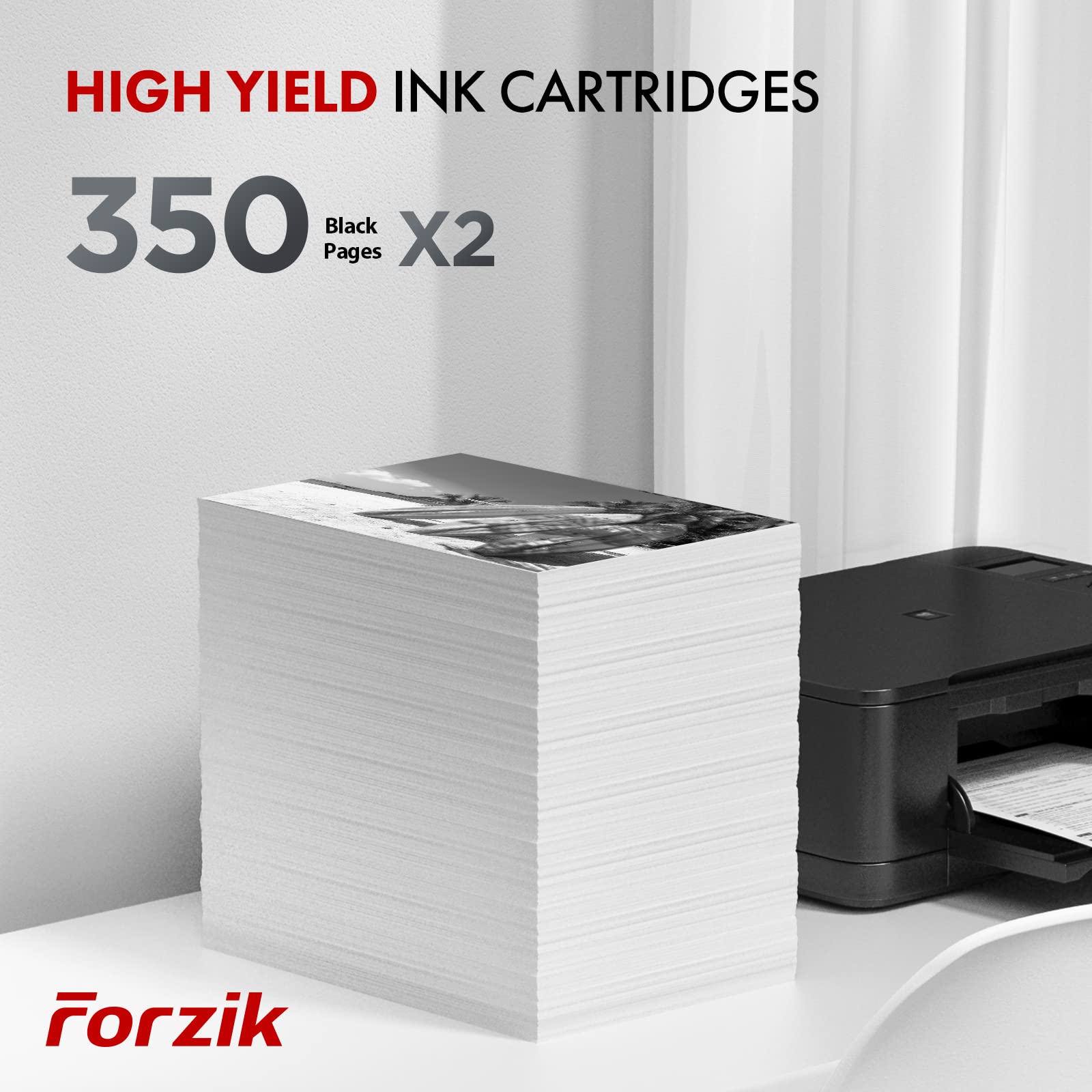 245XL Ink Cartridge for Canon PG-245XL 2 Pack, Higher Yield Compatible with Canon Pixma MX490 MX492 MG2522 TS3100 TS3122 TS3300 TS3322 TS3320 TR4500 TR4520 TR4522 MG2500 Printer