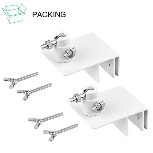 2Pack Gutter Mount Compatible with Arlo Essential Solar Panel, Arlo Pro/Arlo Pro2/Arlo Ultra/Pro3 Solar Panel, Perfect Angle to Get Adequate Sunlight for Your Arlo Solar Panel