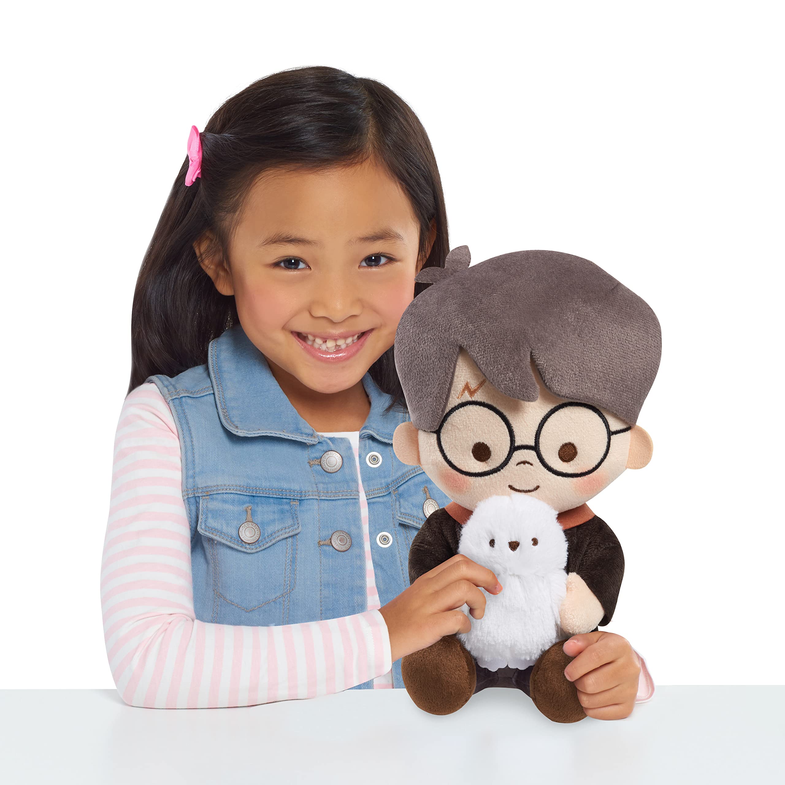 Harry Potter Wizarding Friends and Pals Harry Potter with Hedwig 11-inch Soft and Cuddly Plush Stuffed Animal, Kids Toys for Ages 3 Up, Amazon Exclusive by Just Play