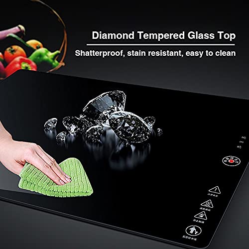 Food and Plate Warming Tray, Warming Tray Hot Plate Chafing Dish Electric Food Warmer for Buffet Party Kitchen Serving Dining Room Restaurant with 2 Adjustable Temperature Control