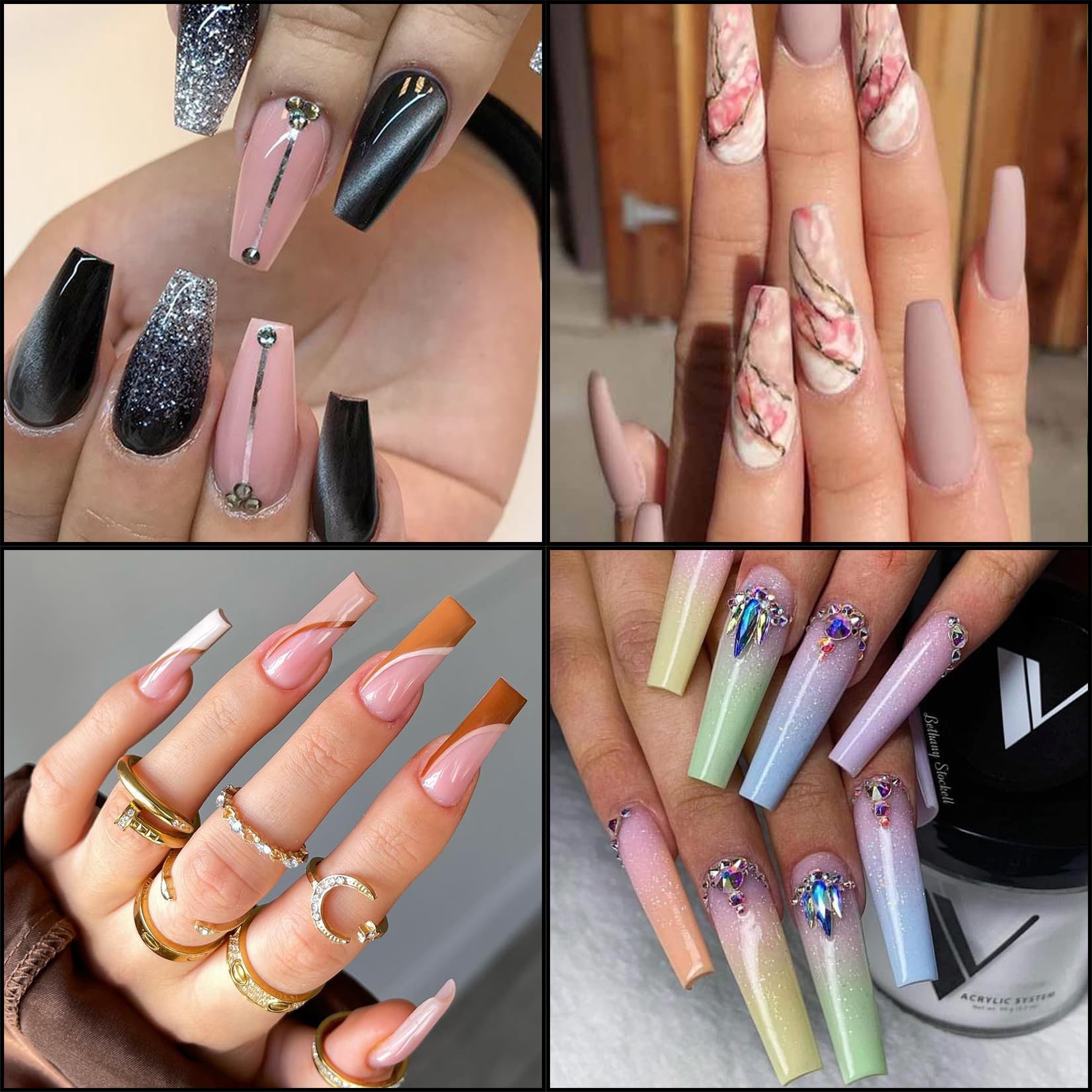 KOXXIAMOQ 240 Pcs Square Nail Tips, natural Extra Long No C Curve XXL Tapered Square Half Cover on Nail Tips Traceless for Acrylic Salon (natural)