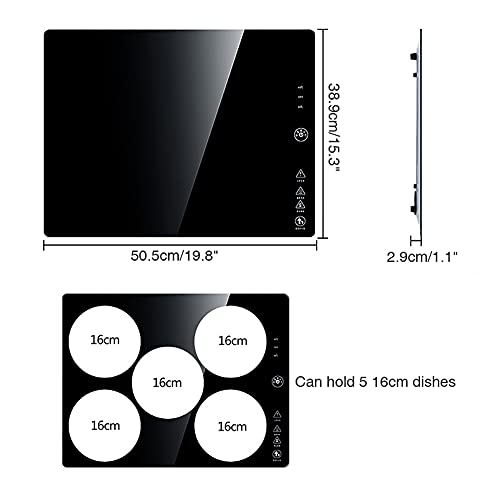 Food and Plate Warming Tray, Warming Tray Hot Plate Chafing Dish Electric Food Warmer for Buffet Party Kitchen Serving Dining Room Restaurant with 2 Adjustable Temperature Control