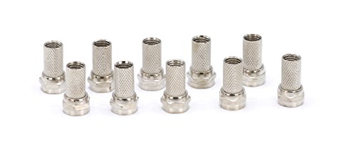 THE CIMPLE CO Coaxial Cable Screw on Connector (Twist on Connector/Fitting) for RG59 Coaxial Cable. Easy Installation, No Tools Required. Pack of 4