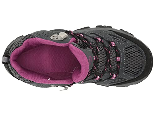 Merrell Moab 3 Mid WTRPF Hiking Shoe, Granite/Berry, 2 US Unisex Big Kid