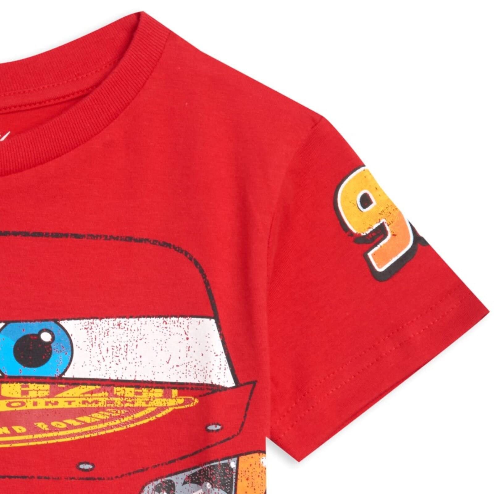 Disney Pixar Cars Lightning McQueen Tow Mator Toddler Boys 3 Pack T-Shirts 3T