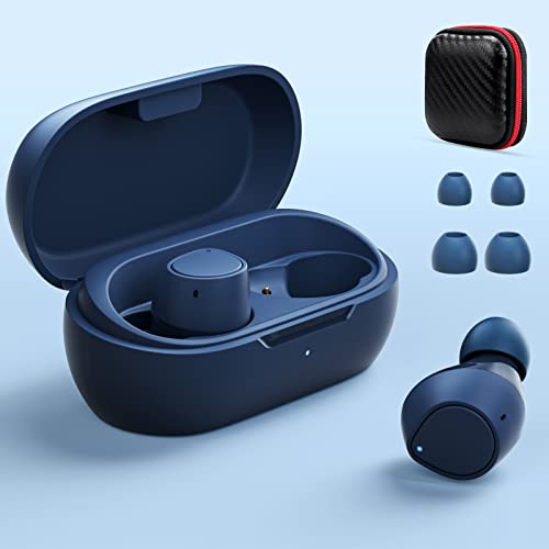 ACAGET Wireless Earbuds for iPhone 14 Pro Max 13 12 Bluetooth 5.2 Headphone Touch Control Stereo Earphone with Mic Headset Andriod Headphone for Samsung Galaxy S23 S22 Ultra S21 FE iPad Pro Dark Blue