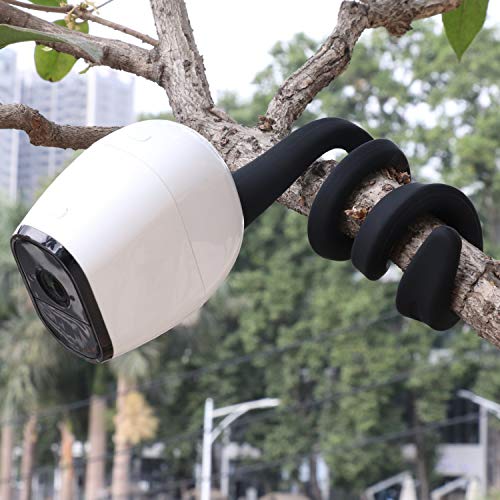 2 Pack Flexible Twist Mount for Arlo Pro 2, Arlo Ultra, Arlo Pro,Arlo Baby, Arlo Pro 3, Arlo Go,Arlo Wall Mount Bracket,Attach Your Arlo Camera Wherever You Like Without Any Tools - Black