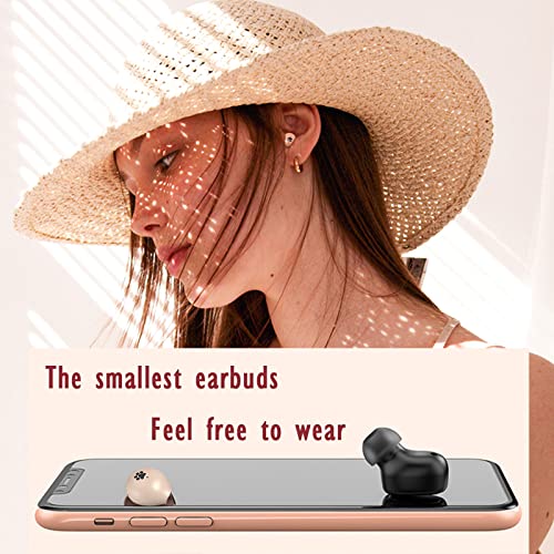 Xmenha Wireless Smallest Invisible Earbuds Hidden Discreet for Work Bluetooth Invisible Hidden Headphones Mini Micro Sleep Tiny Earbuds Small Ear Canals Sleepping Buds Sleep Ear Buds Side Sleepers