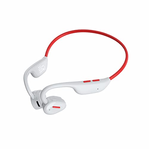 RockShine Open-Ear air Conduction Headphones, Wireless air Conduction Sports Headphones, Bluetooth 5.3 Lightweight sweatproof Sports Headphones, Suitable for Running, Cycling, (White)