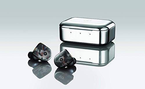 Master & Dynamic MW07 True Wireless Earphones - Bluetooth Enabled Noise Isolating Earbuds - Lightweight Quality Earbuds for Music, Grey Terrazzo (Renewed)