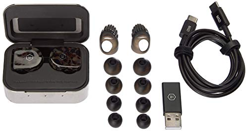 Master & Dynamic MW07 True Wireless Earphones - Bluetooth Enabled Noise Isolating Earbuds - Lightweight Quality Earbuds for Music, Grey Terrazzo (Renewed)