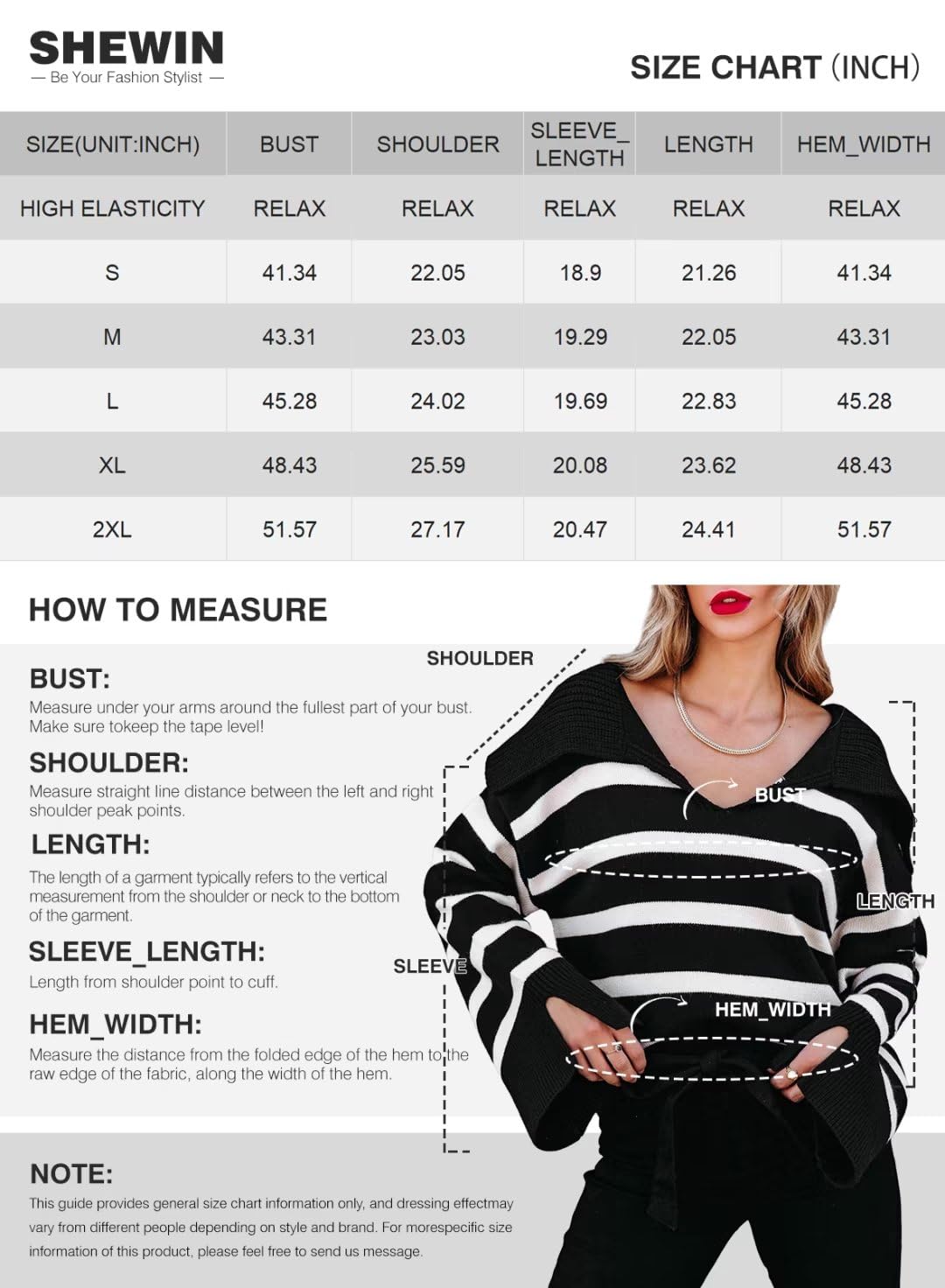 SHEWIN Fall Sweaters for Women Fashion V Neck Long Sleeve Winter Striped Sweater Casual Comfy Lapel Collar Knitted Tops Khaki X-Large