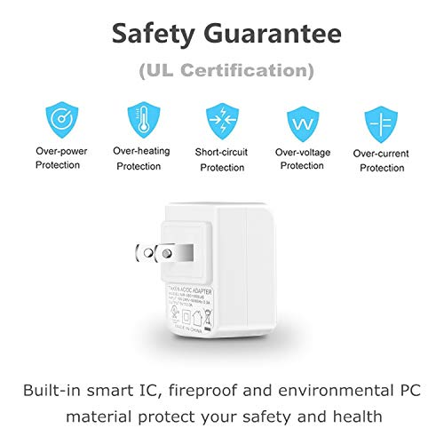 Taken 10ft/3m Arlo Ultra Cable, Weatherproof Outdoor/Indoor Magnetic Charging Cable and Power Adapter for Arlo Ultra, Ultra 2, Arlo Pro 3, Pro 4 (NOT for Arlo Essential Spotlight) - 2 Pack, White