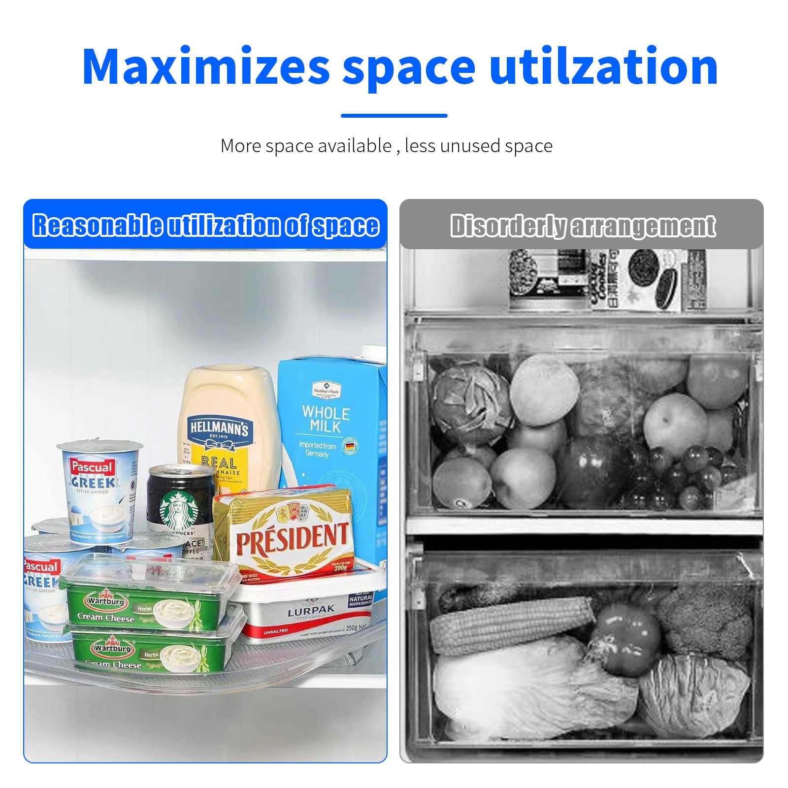 Square Lazy Susan for Refrigerator,Countertop Condiment Storage Rack, Lazy Susan Cabinet Organizer,Household Rotating Storage Rack for Kitchen,(13.78 * 10.24in).…