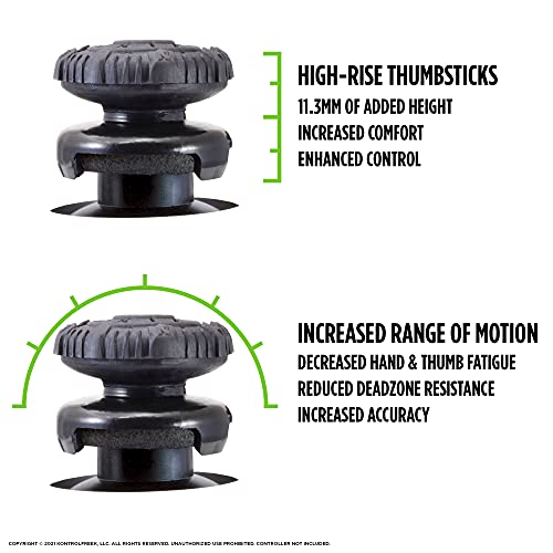 KontrolFreek FPS Freek Battle Royale Nightfall Performance Kit for Xbox One and Xbox Series X Controller | Includes Performance Thumbsticks and Performance Grips | Black