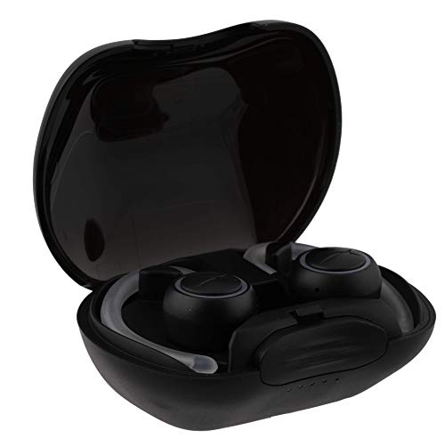 Altec Lansing True Glow Wireless Earbuds with Charging Case, IPX4 Waterproof TWS Bluetooth Earphones with Ear Hooks, Light Up Noise Isolating Stereo Sweatproof Earbuds, 24 Hours Play Time