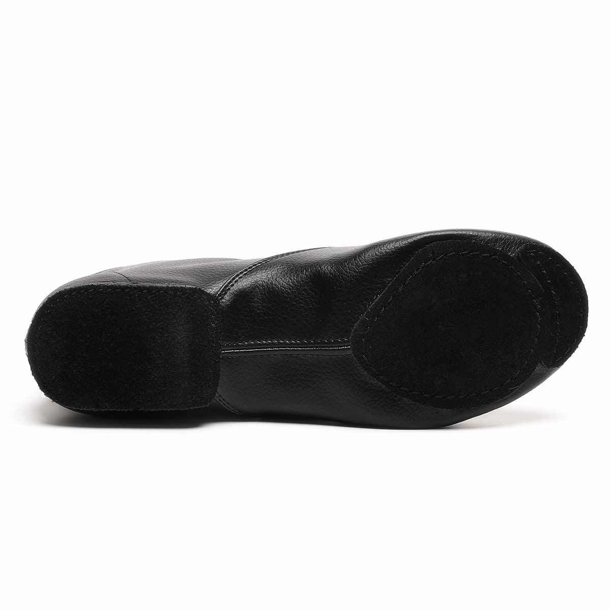 Black Split Sole Jazz Boots Leather Dancing Shoes for Girls Boys (Toddler/Little Kid/Big Kid) (3.5 Big Kid）