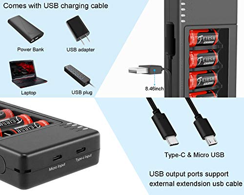 Rechargeable Battery for Arlo Cameras(8 Packs) 3.7V 800mAh Batteries with Charging Station Compatible Arlo MS3130 VMC3030 VMK3200 VMS3330 3430 3530