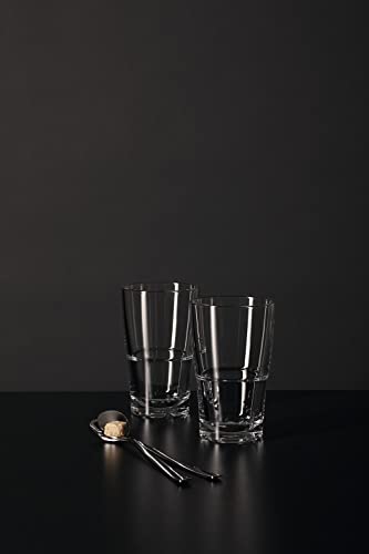 LEONARDO Senso 024041-CN Latte Macchiato Cups & Spoons, Set of 12, 13.4 fl oz (390 ml)