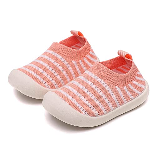 Walking Shoes for Babies Non Slip First Walkers 6 9 12 18 24 Months 1 2 3 4 Years Toddler Boots Girls (Pink, 8 Toddler)