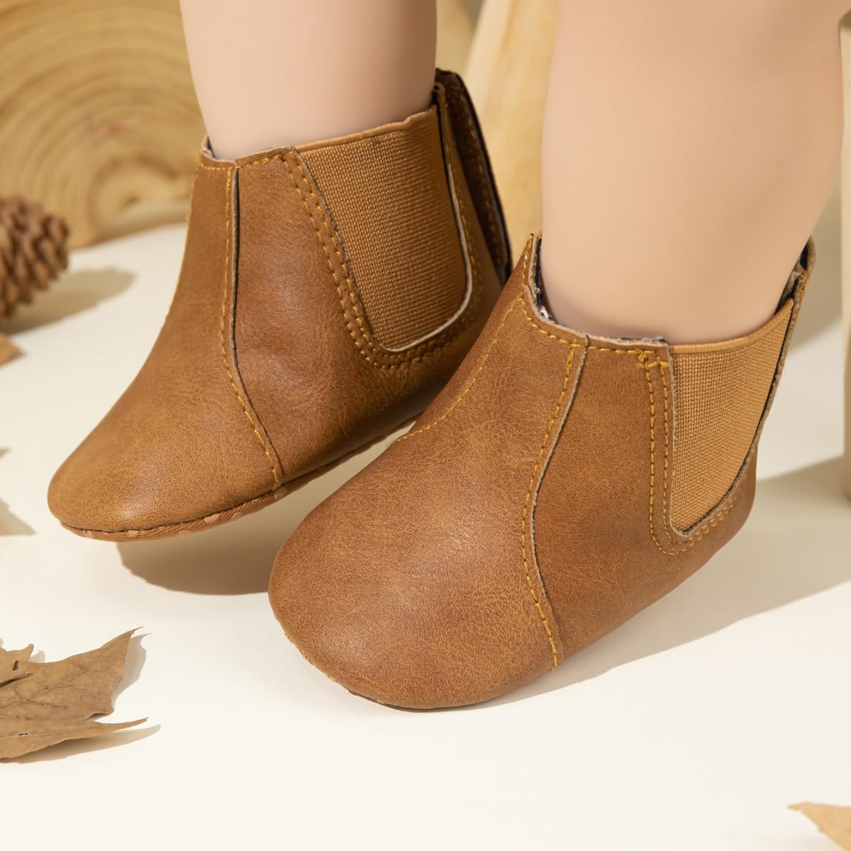 Meckior Baby Girls Cowboy Tassel Boots Side Zipper Moccasins Soft Bottom Non-Slip Toddler Shoe